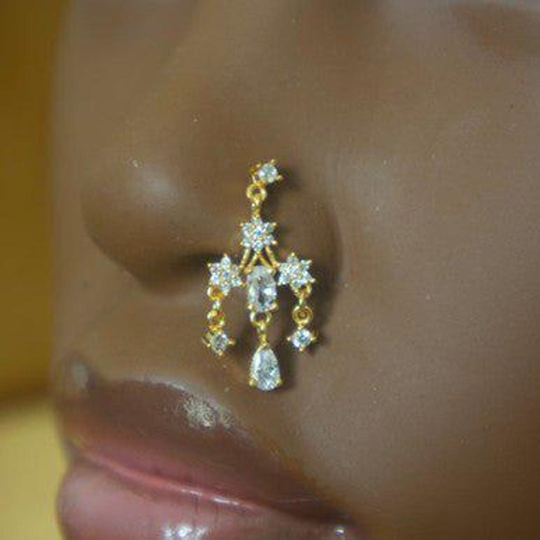 Three Triangle Star Light Mable Nose Stud Piercing Jewelry - Etsy