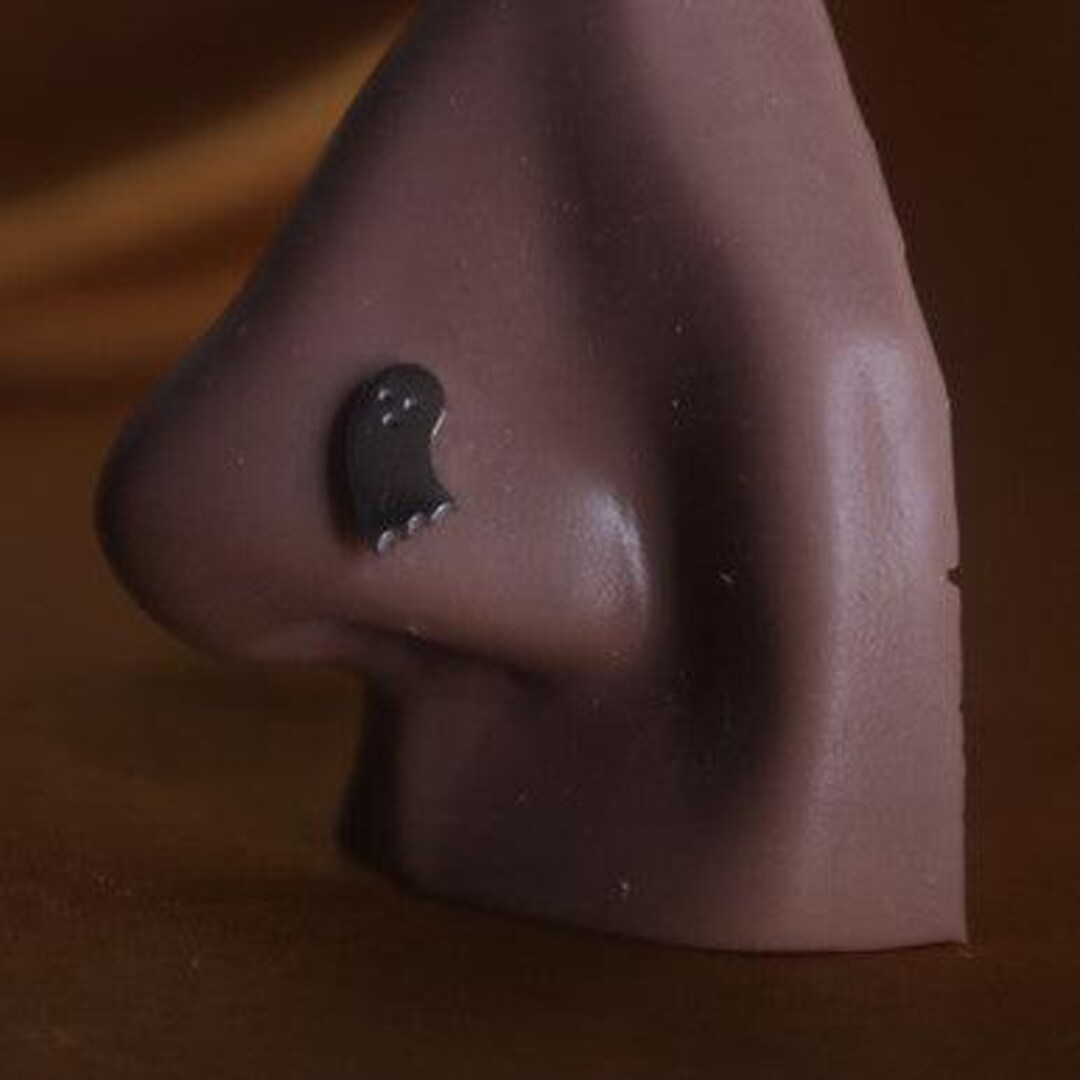 Boo Ghost Nose Stud Ring Body Piercing Jewelry - Etsy