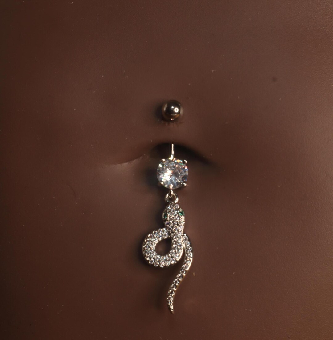New Snake Curl Belly Button Navel Piercing - Etsy