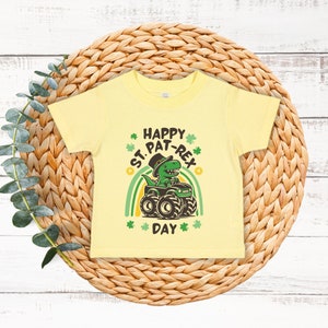 Happy St Pat-rex Day St Patrick's Day Shirt, Dinosaur Kids Shirt, St ...