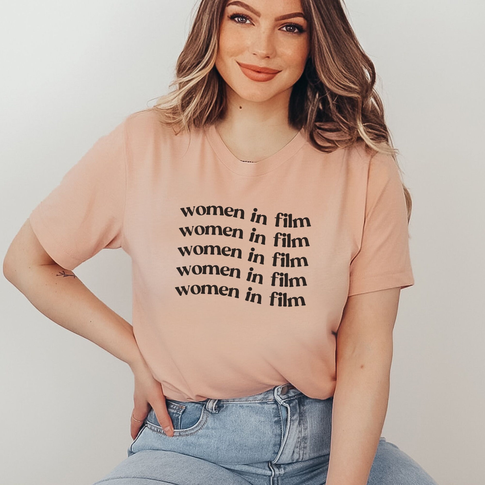Women in Film Oversized Shirt, Retro Women in Film Crewneck, Filmmaker ...