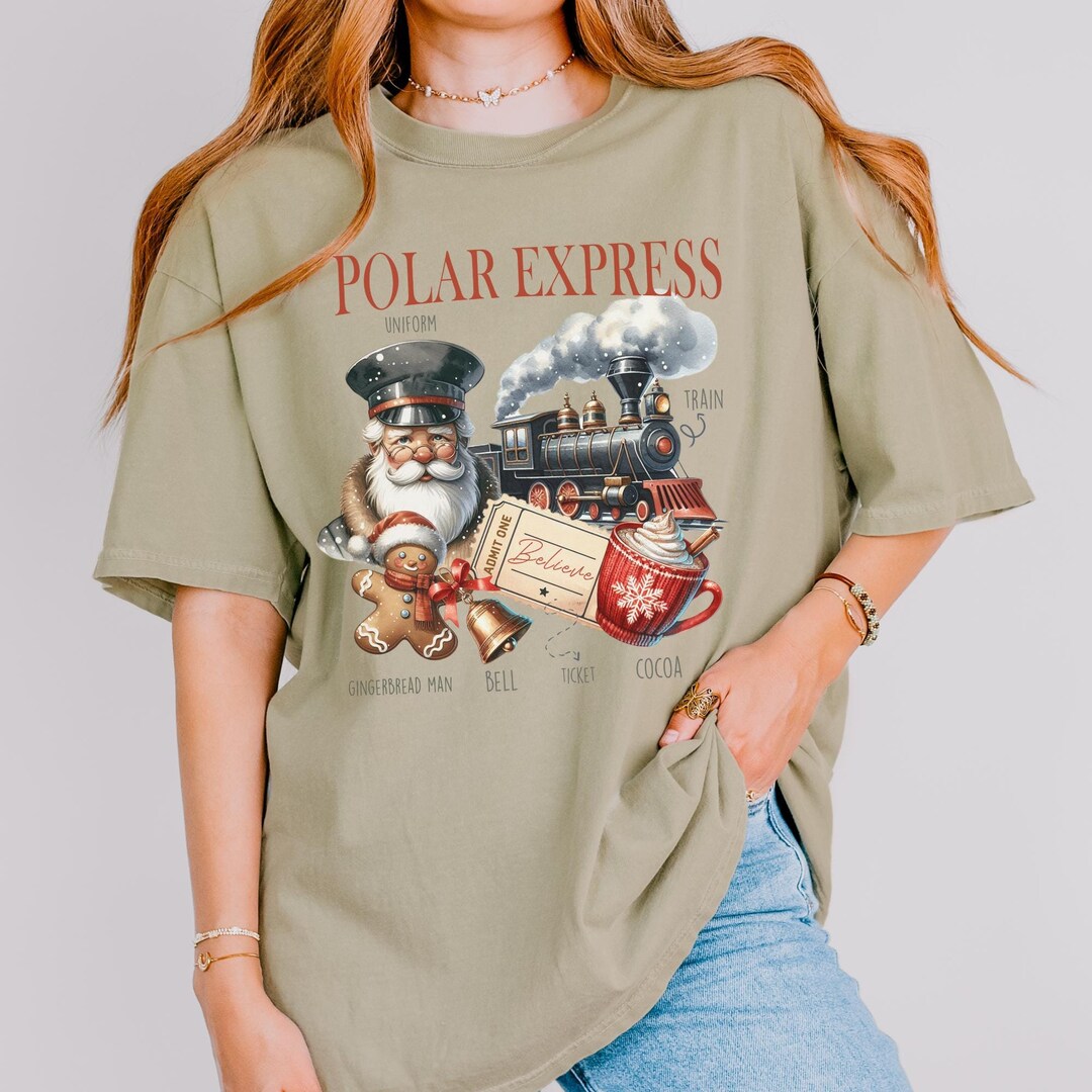 Polar Express Uniform Comfort Colors Shirt, Train Depot Shirt, North ...