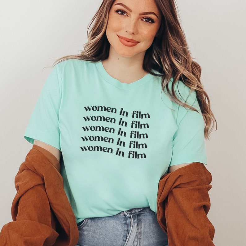 Women in Film Oversized Shirt, Retro Women in Film Crewneck, Filmmaker ...