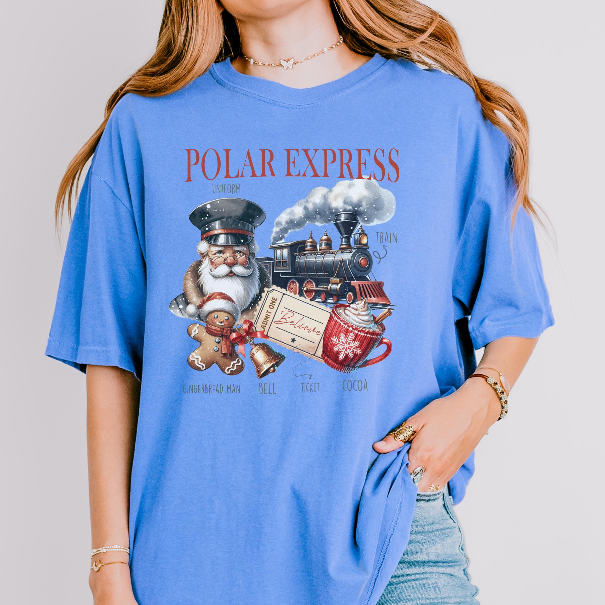 Polar Express Uniform Comfort Colors Shirt, Train Depot Shirt, North ...