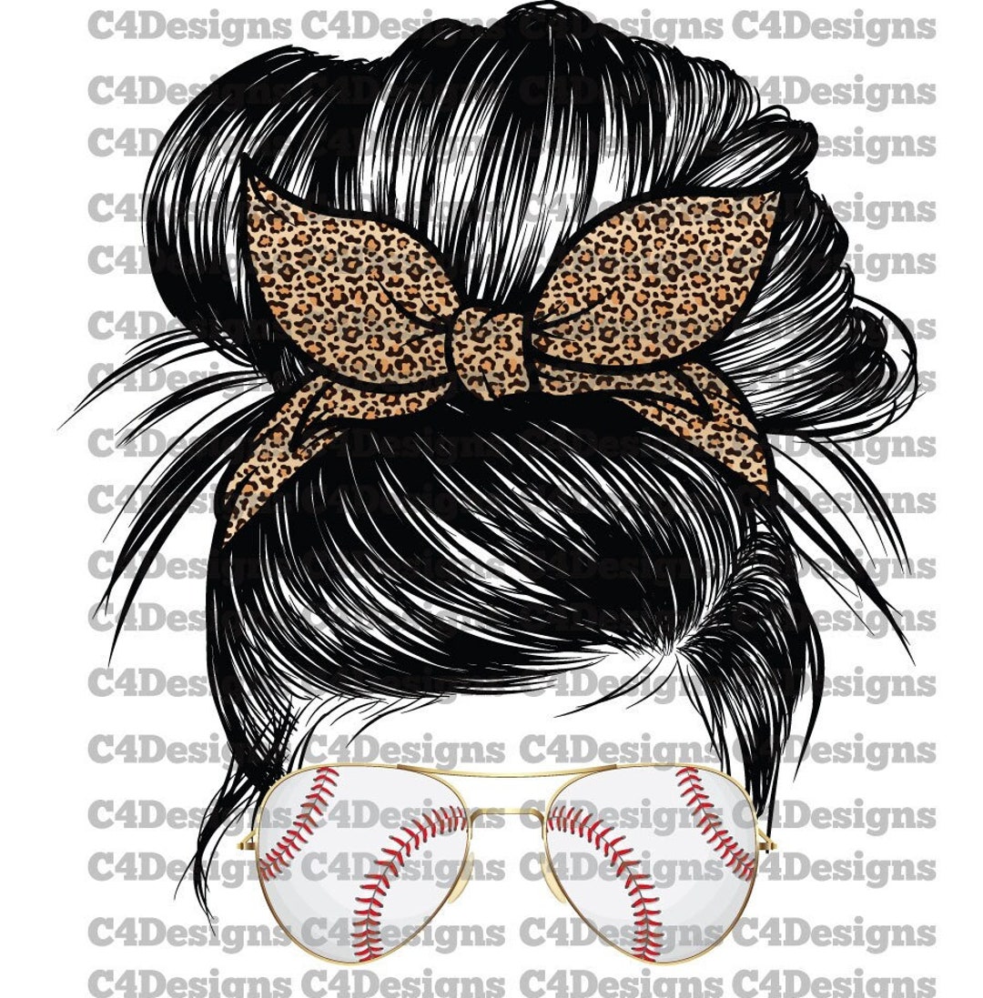 Messy Bun Baseball PNG, Messy Bun, Ball, Sport, Leopard, Baseball ...