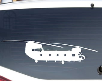 CH-47 Chinook Helicopter Vinyl Decal, Army Aviation, Helicopter, Truck ...