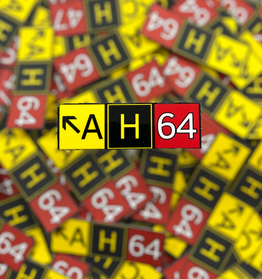 Apache AH-64 Airport Signs Sticker - Etsy