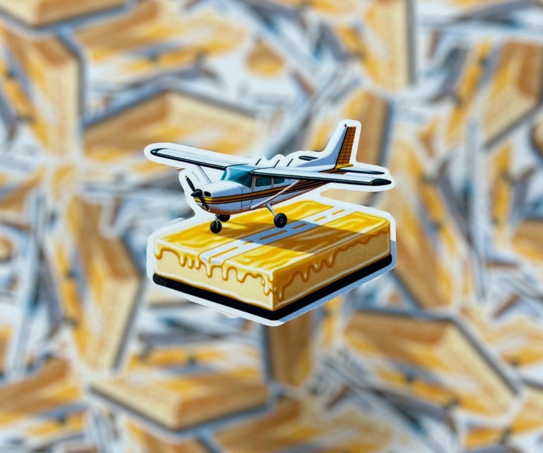 Airplane Butter Landing Sticker High Wing Airplane Sticker for Pilots ...