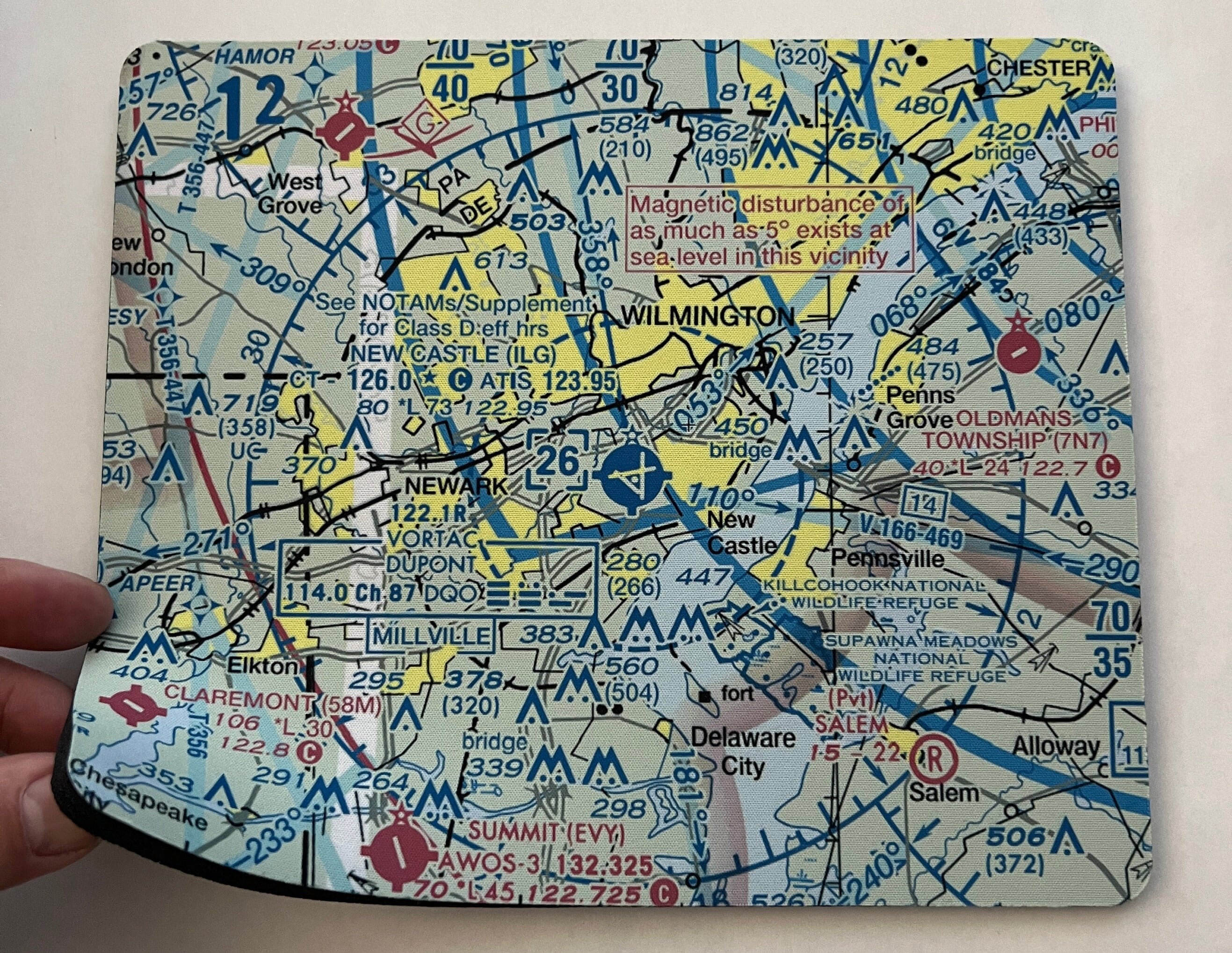 Custom Aviation Pilot Mouse Pad VFR Sectional Map Pilot Gift - Etsy