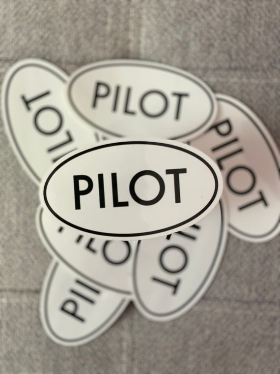 Pilot Sticker | Etsy