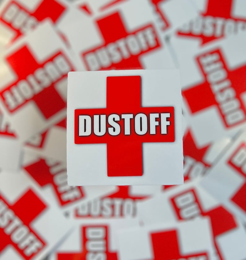 DUSTOFF / MEDEVAC Red Cross Sticker - Etsy