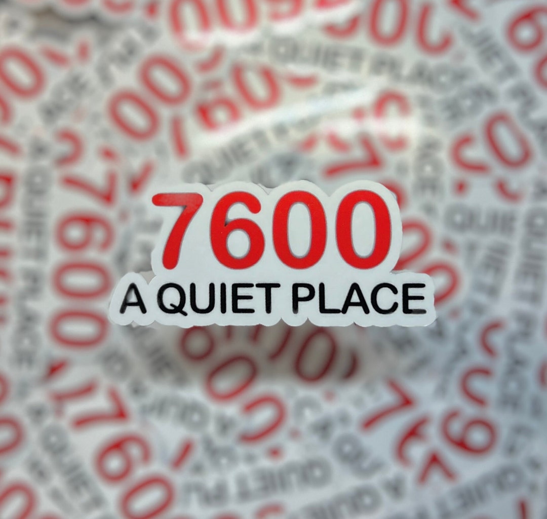 7600 A Quiet Place Airplane / Helicopter Transponder Code Sticker - Etsy