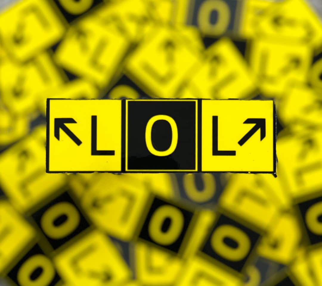 LOL Laugh Out Loud Airport Taxiway Signs Sticker - Etsy
