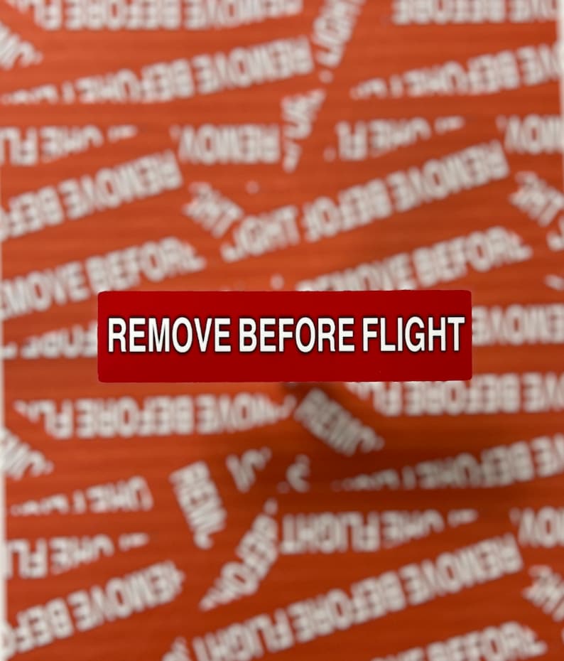 Remove Before Flight Sticker - Etsy