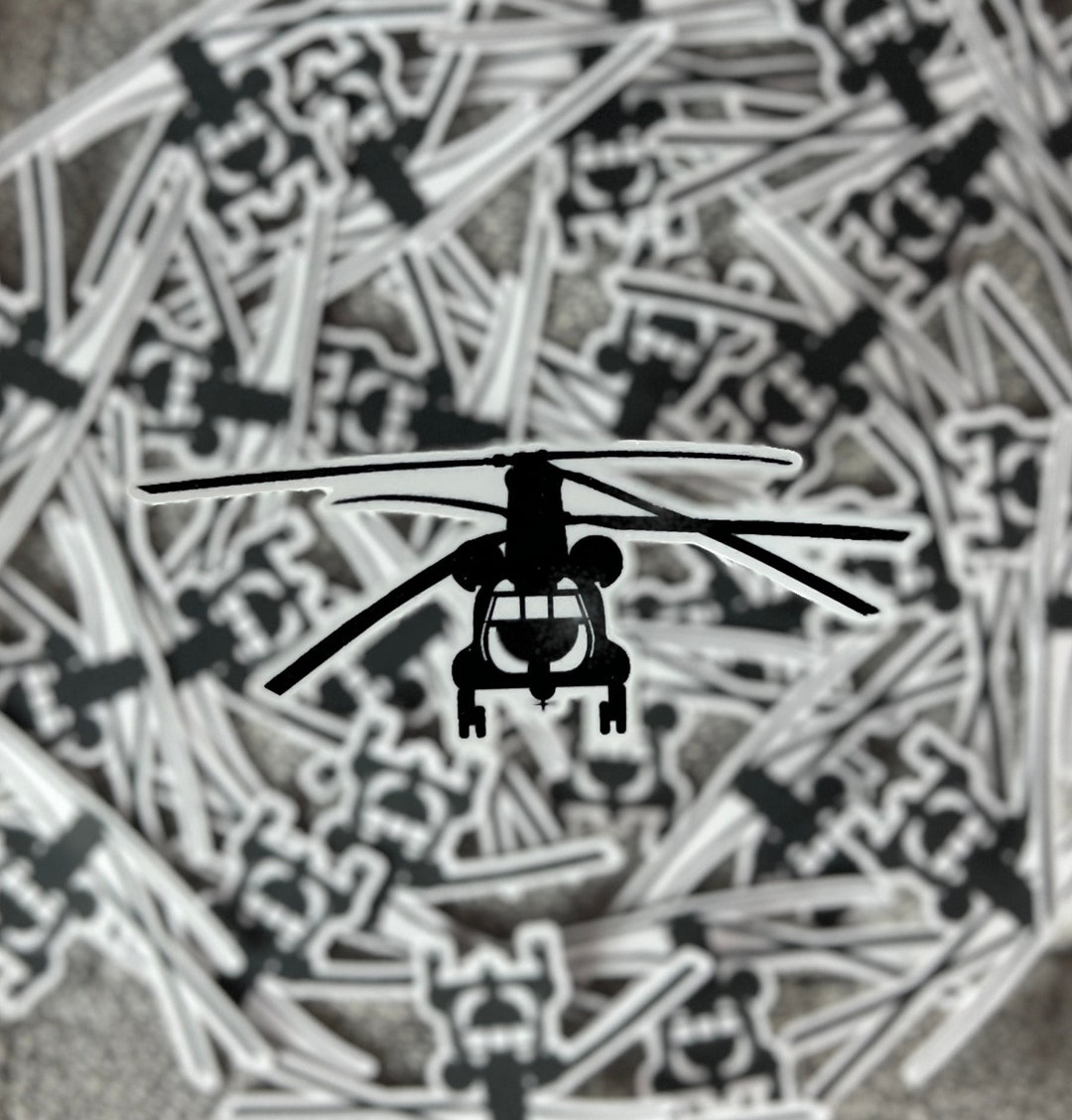 CH-47 Chinook Army Helicopter Front View Vinyl Sticker - Etsy