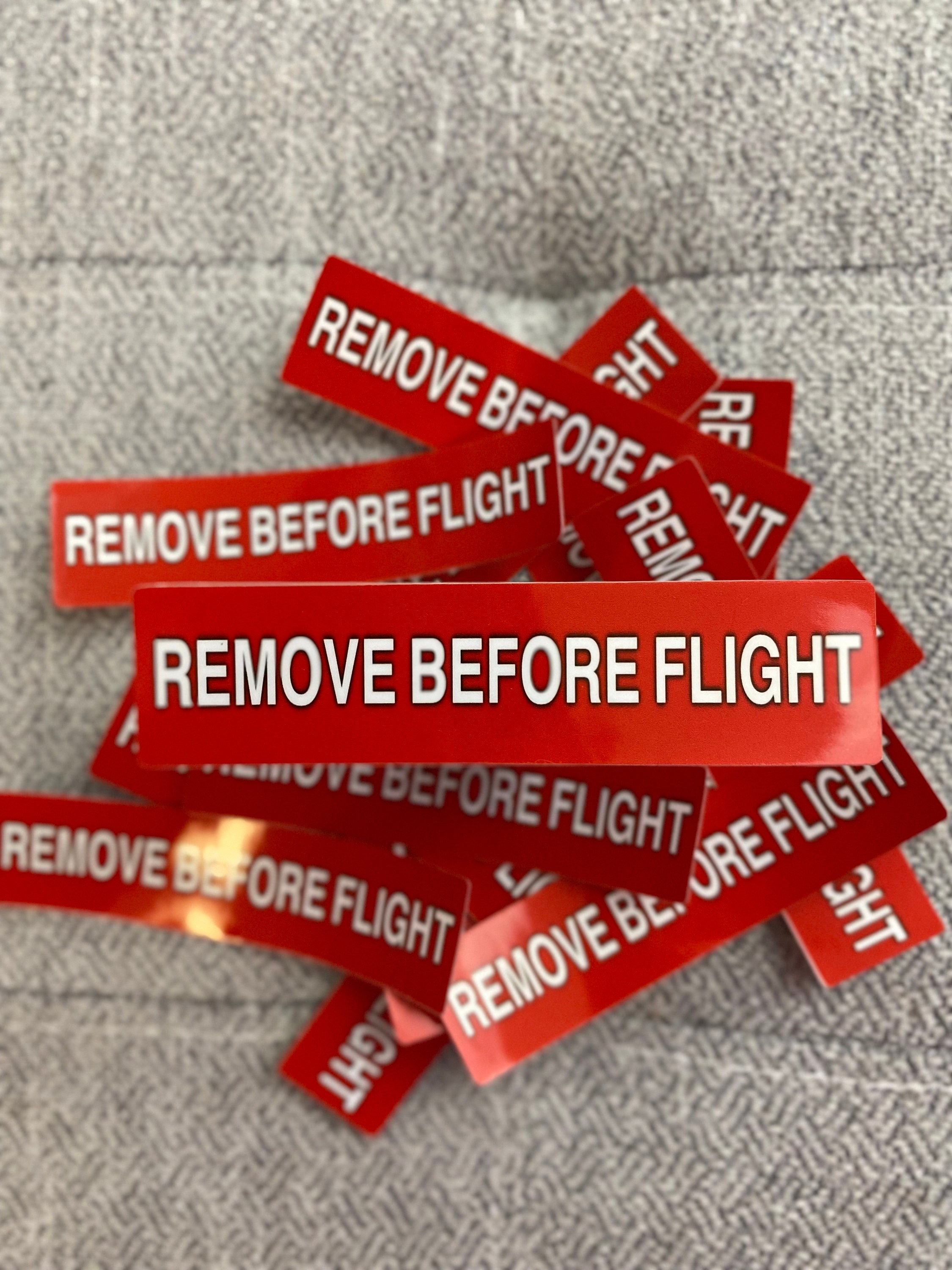 Remove Before Flight Sticker | Etsy