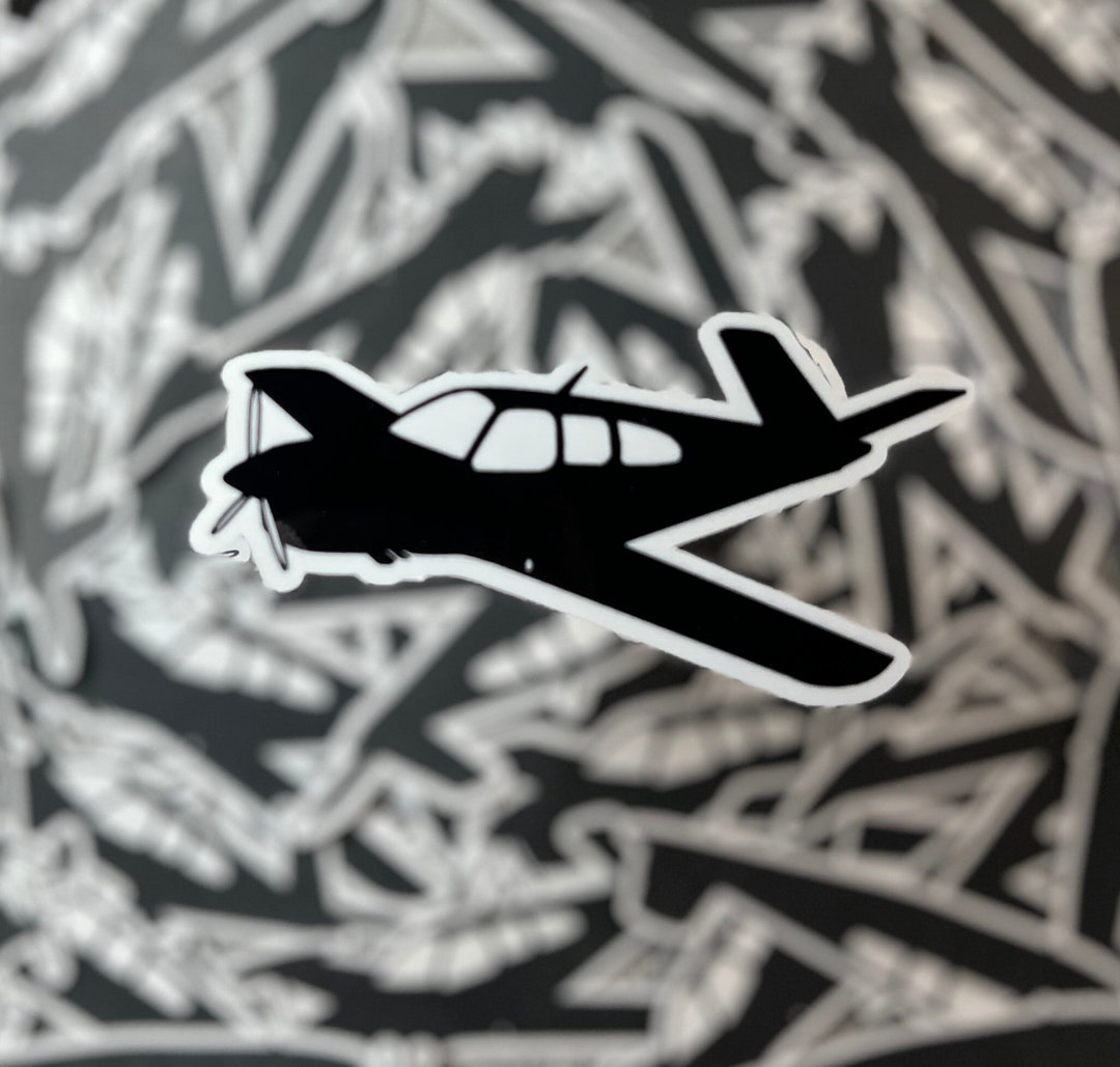 Beechcraft Bonanza 35 V-tail Angled View Sticker - Etsy