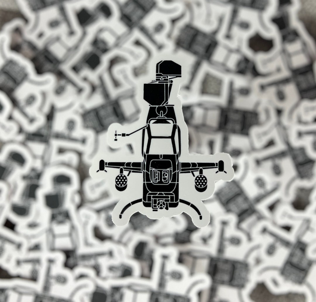 AH-1 Cobra Helicopter Front View Sticker - Etsy
