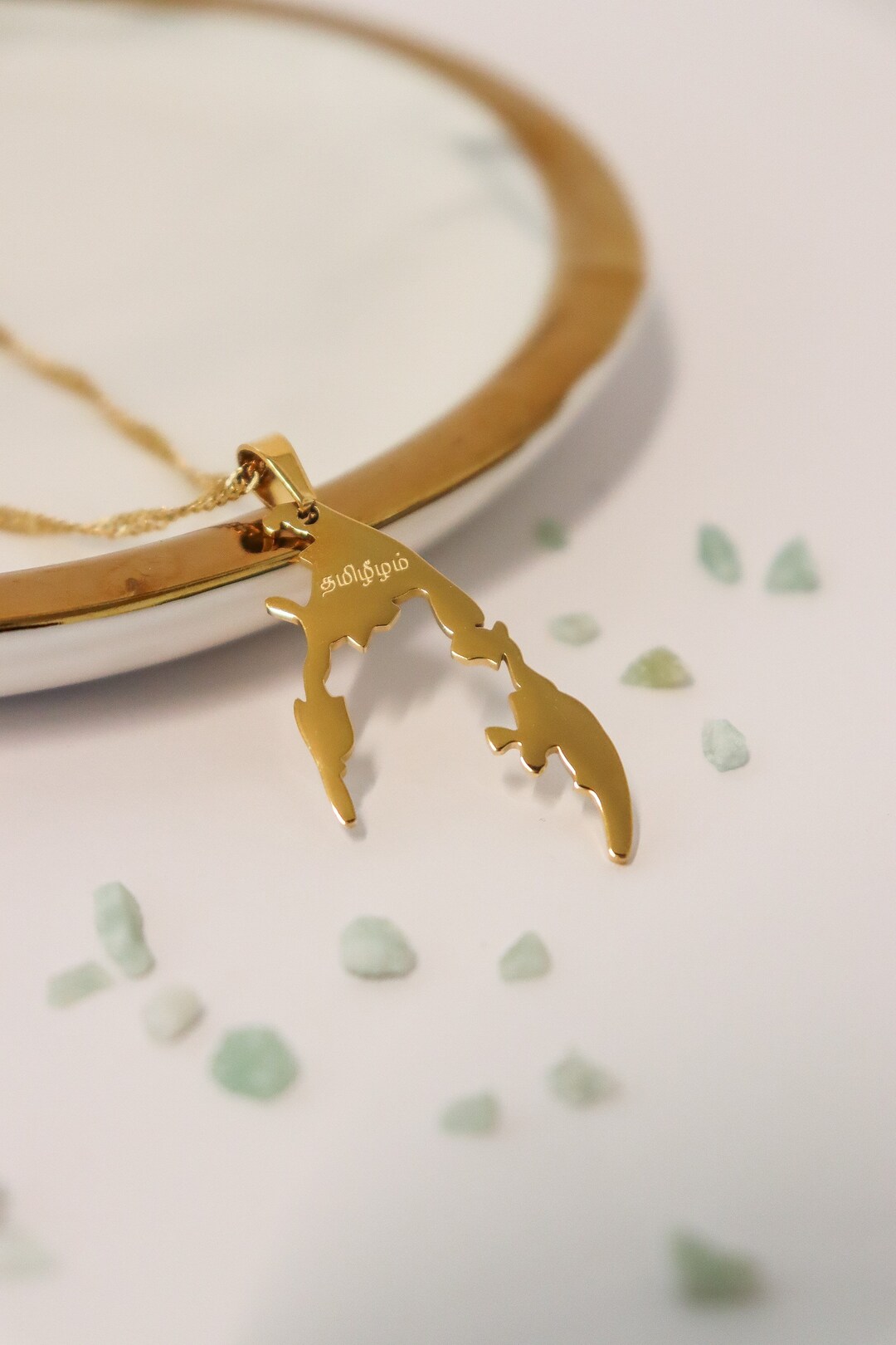 Tamil Eelam Map Necklace - Etsy