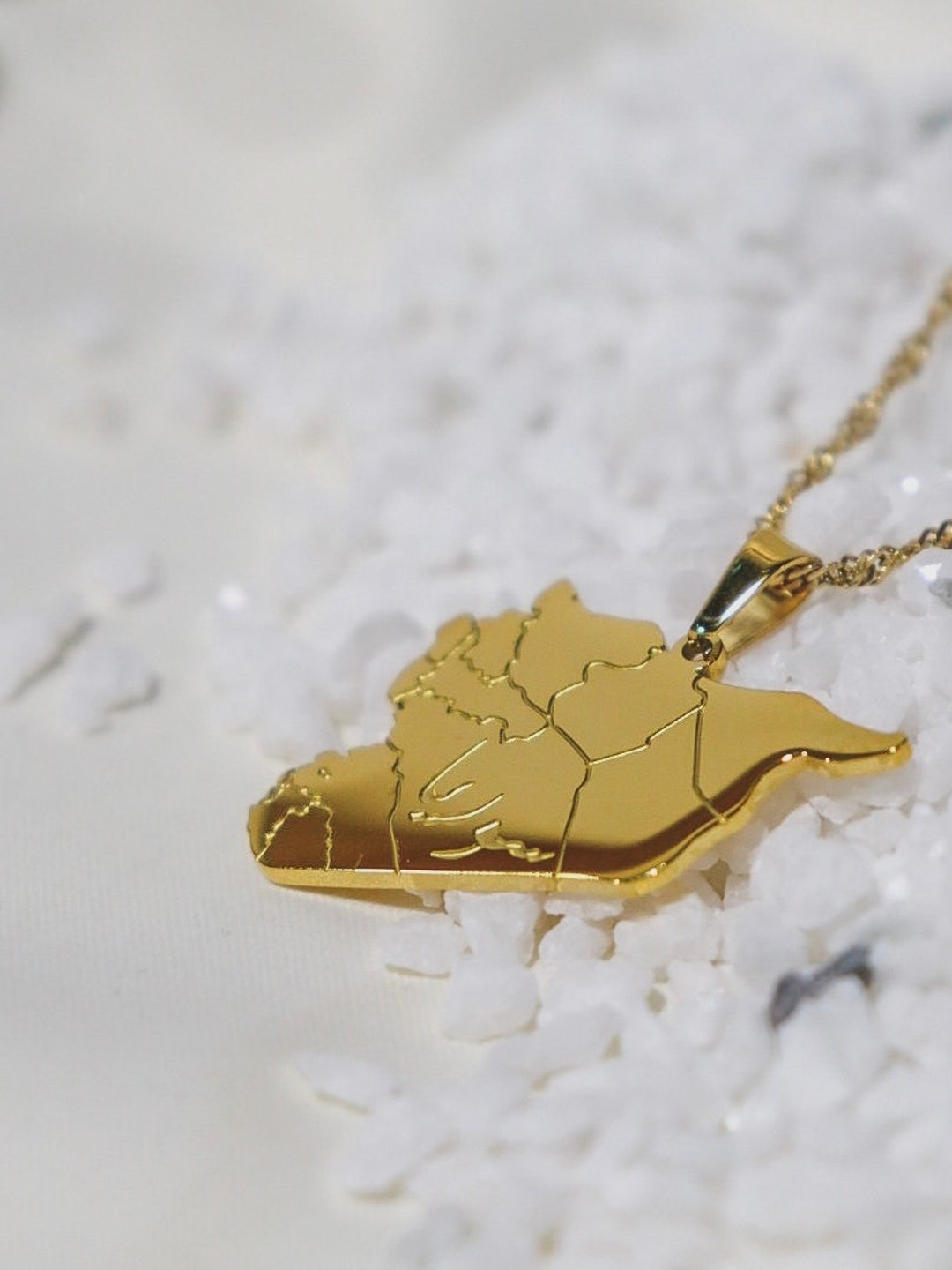 Syria Map Necklace - Etsy