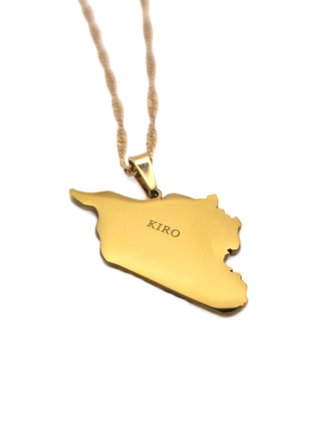 Syria Map Necklace - Etsy