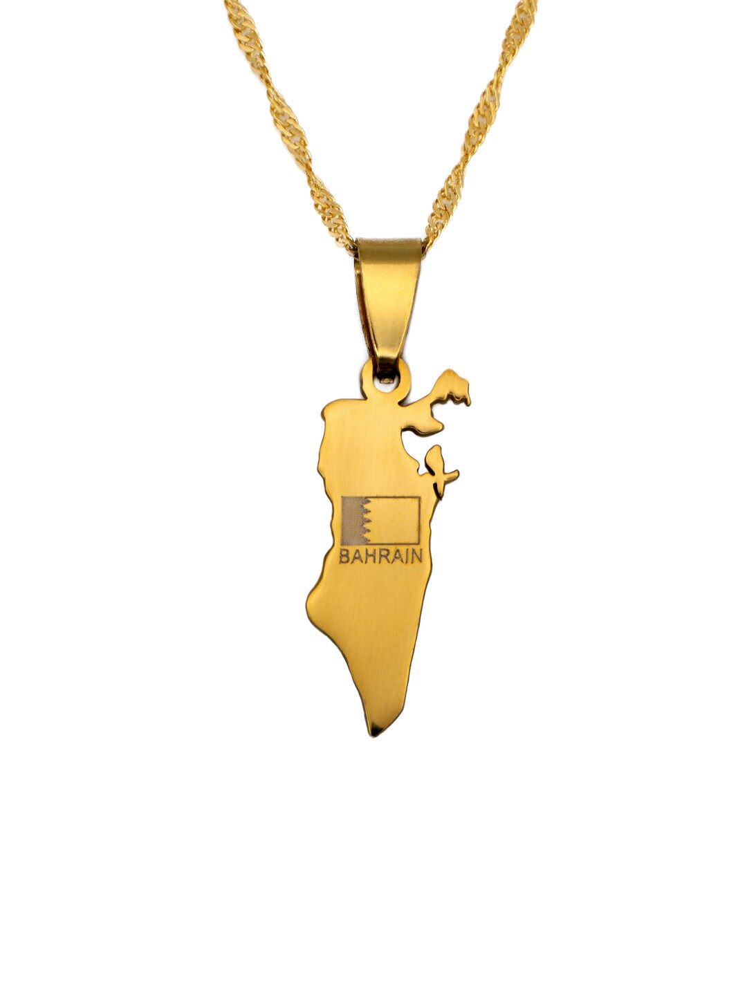Bahrain Map Necklace - Etsy