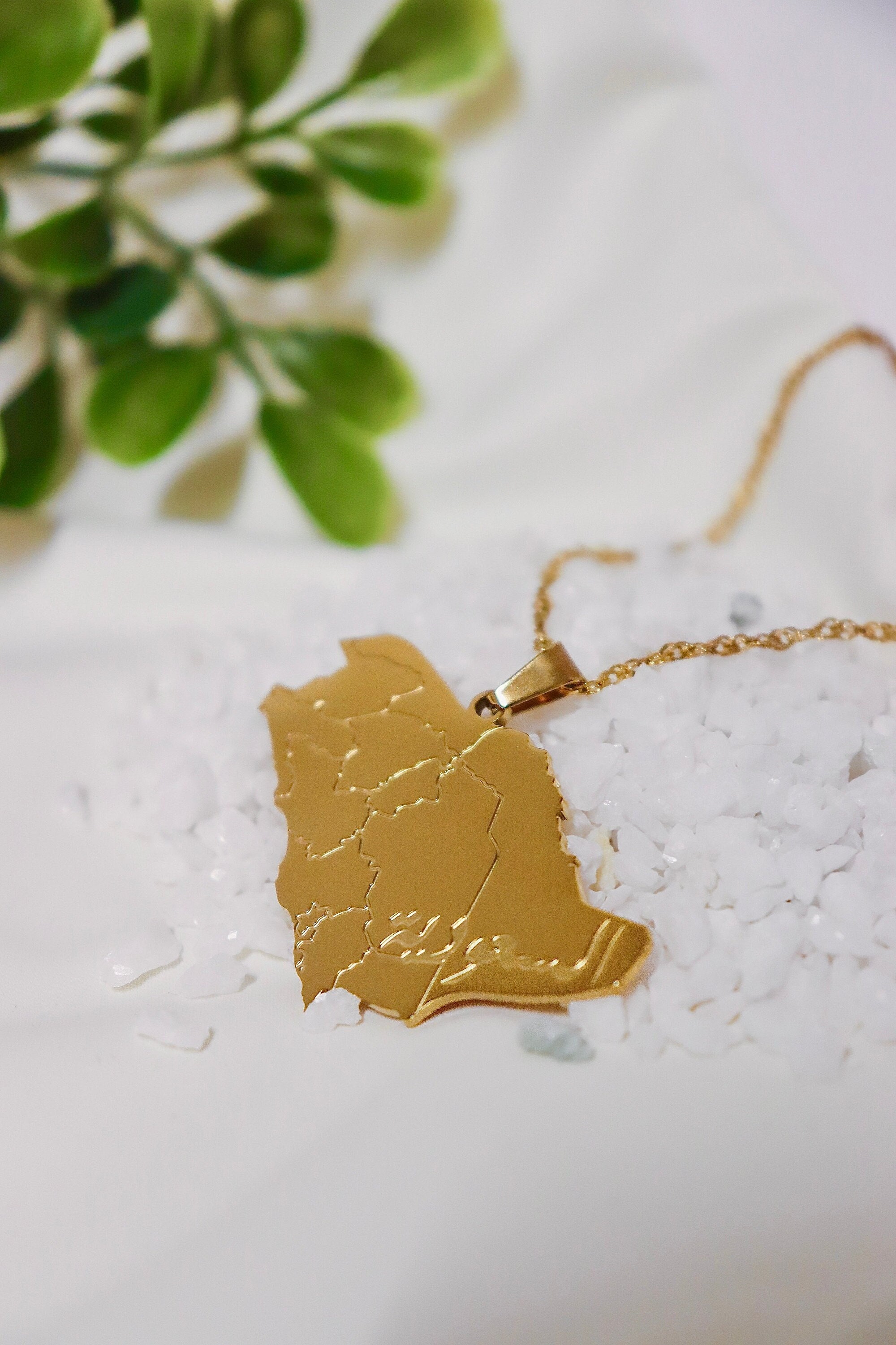 Saudi Arabia Map Necklace | Etsy