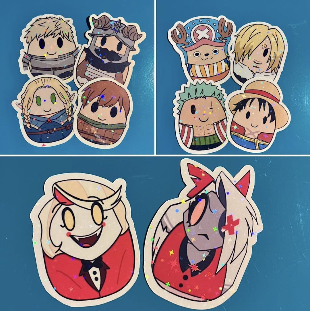 Assorted Anime Squish-style Stickers - Etsy