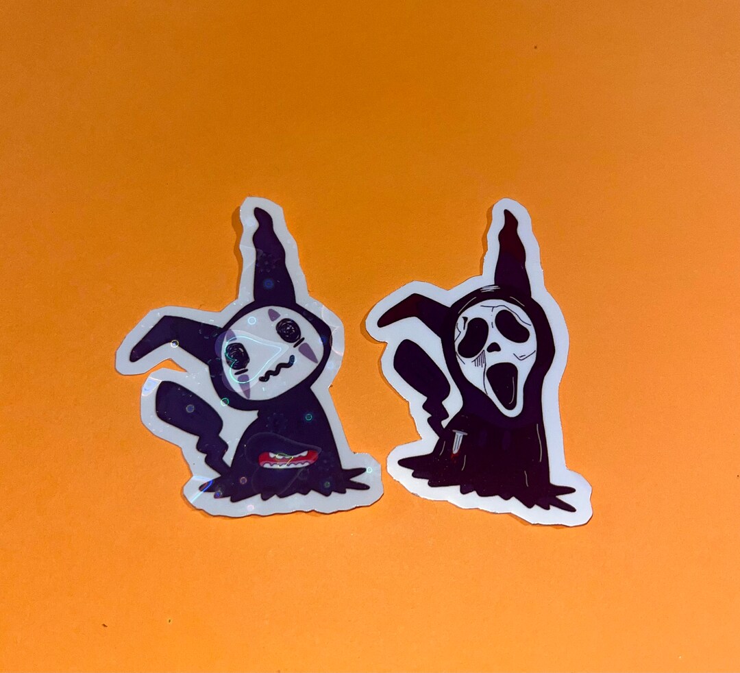 Poke Scary/cartoon Crossover Stickers - Etsy