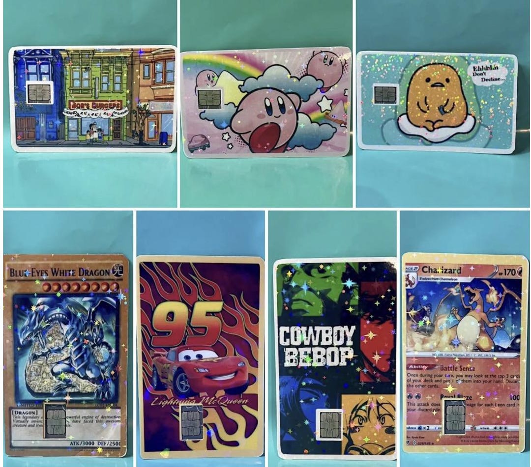 Cute Debit/credit Card Skin Cover - Etsy