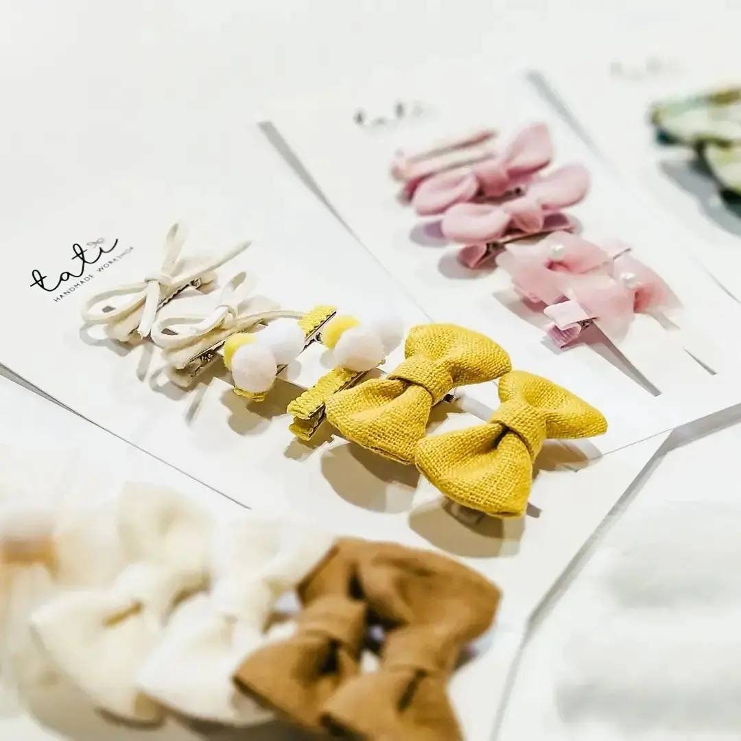 Set of 6 Hair Clips for Girls, Handmade Hair Clips for Girls, Hair ...