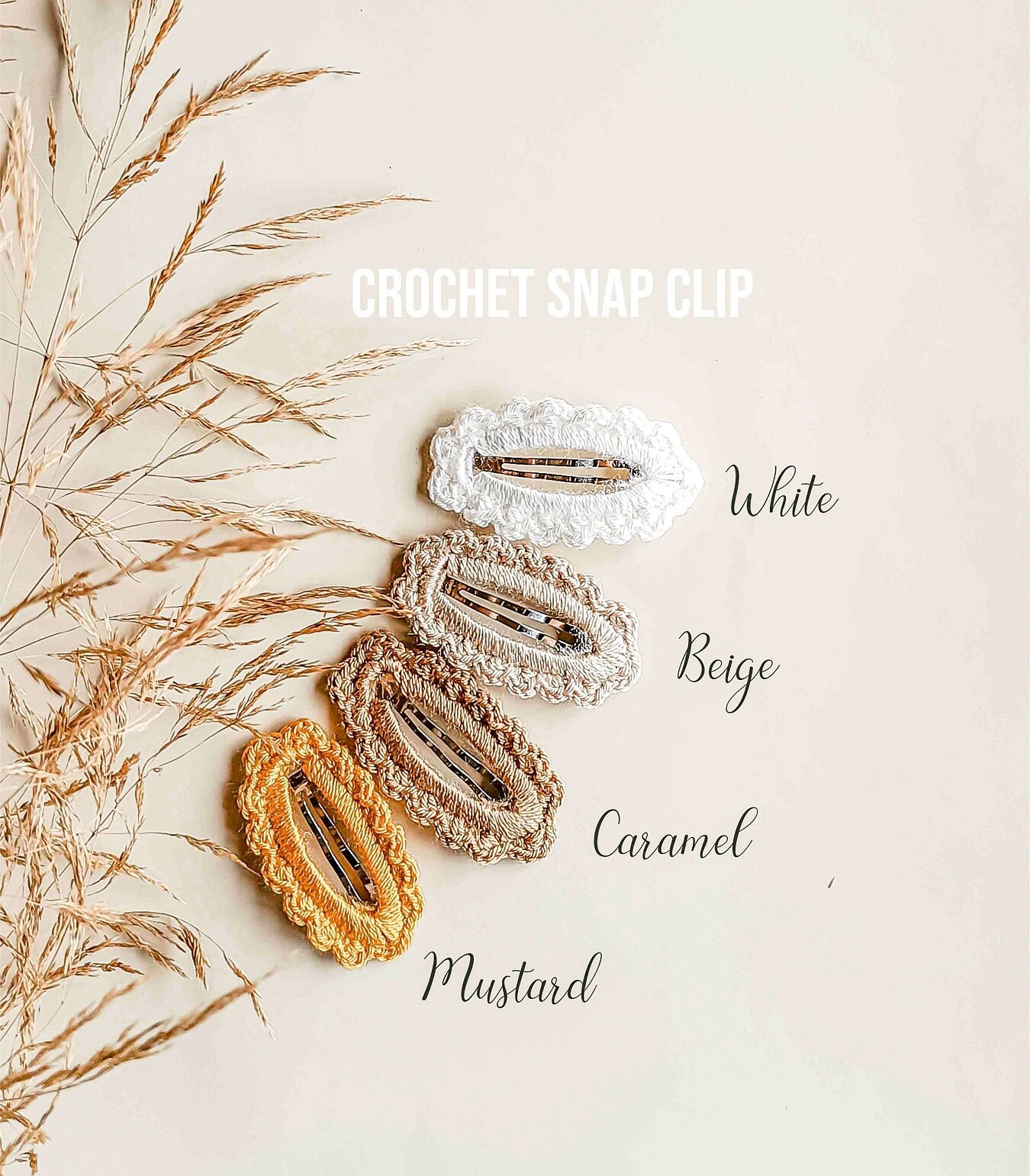 Crochet Flower Hair Clips Handmade Hair Clips for Girls - Etsy