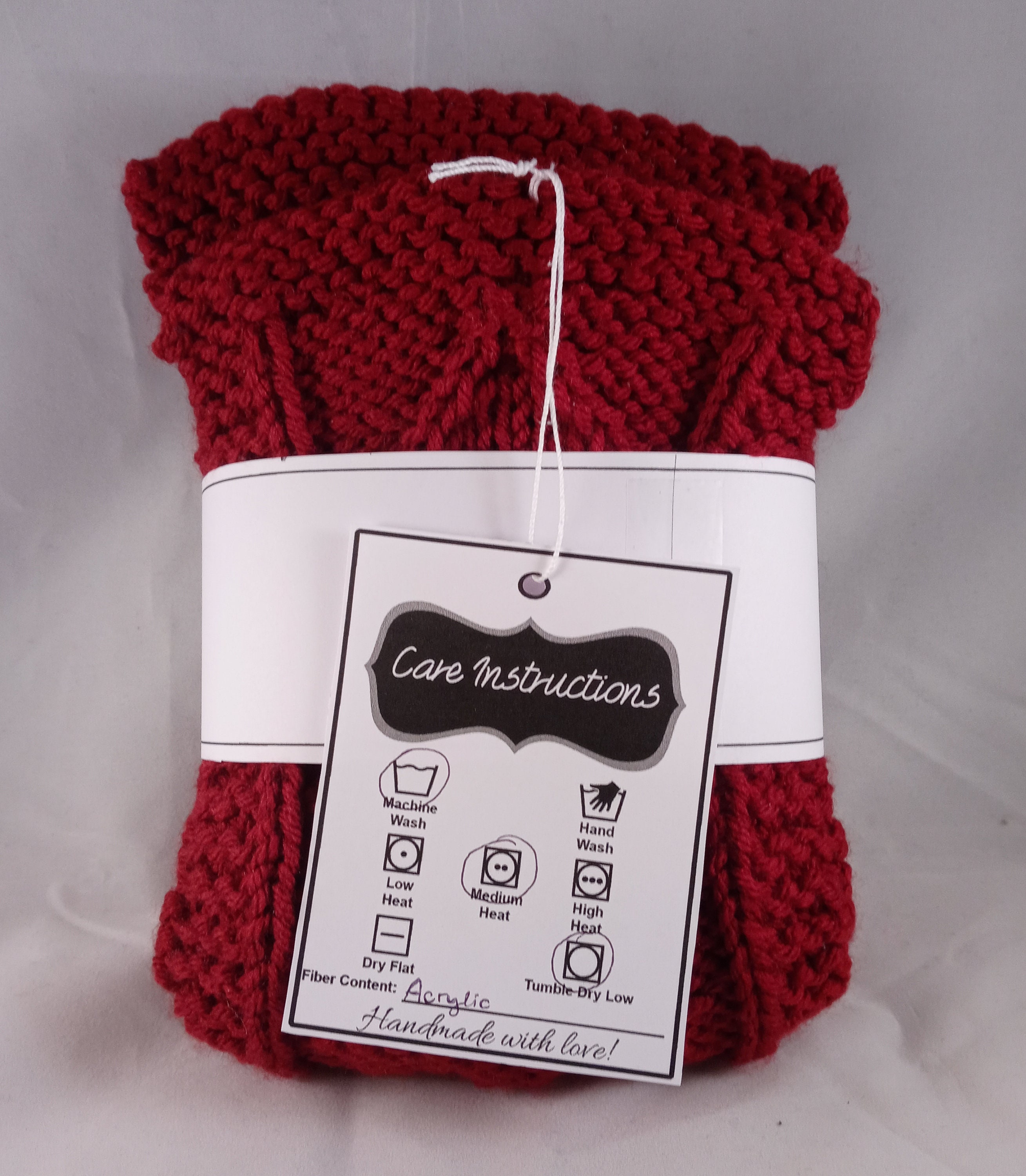 PRINTABLE Scarf Product Label With Care Instructions Seller Tag Paper ...