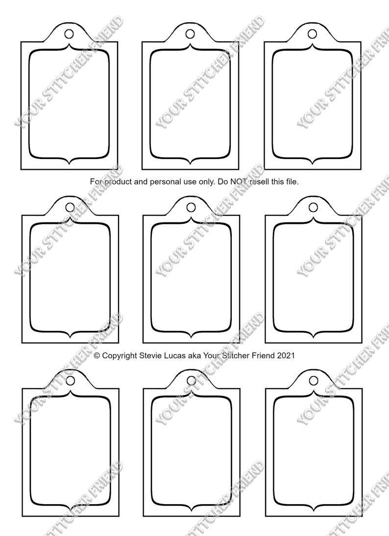 EDITABLE Gift Tags With Signature Font | - Etsy UK