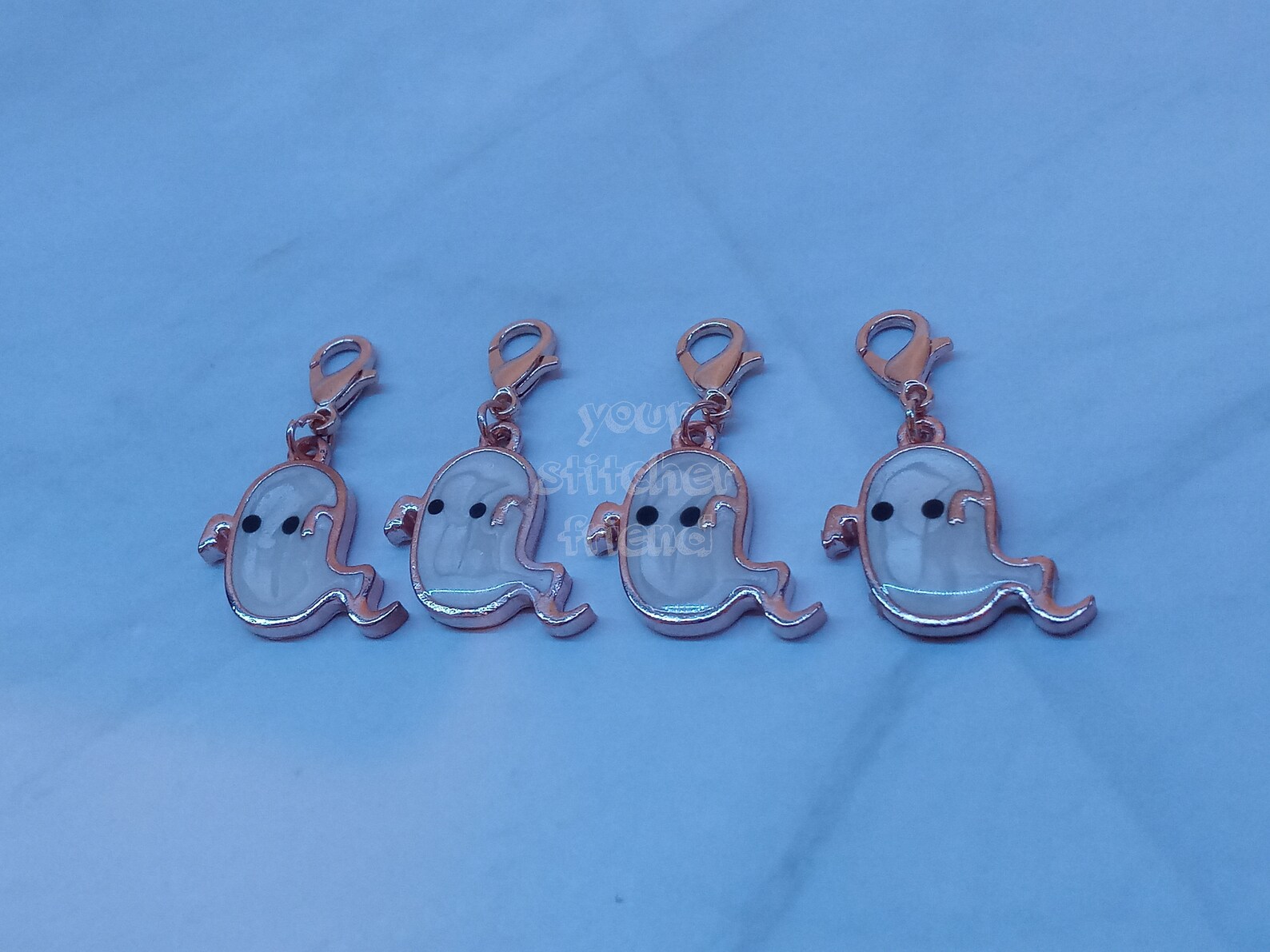 STITCH MARKERS Set of 4 Ghost Stitch Markers | Halloween Knitting ...