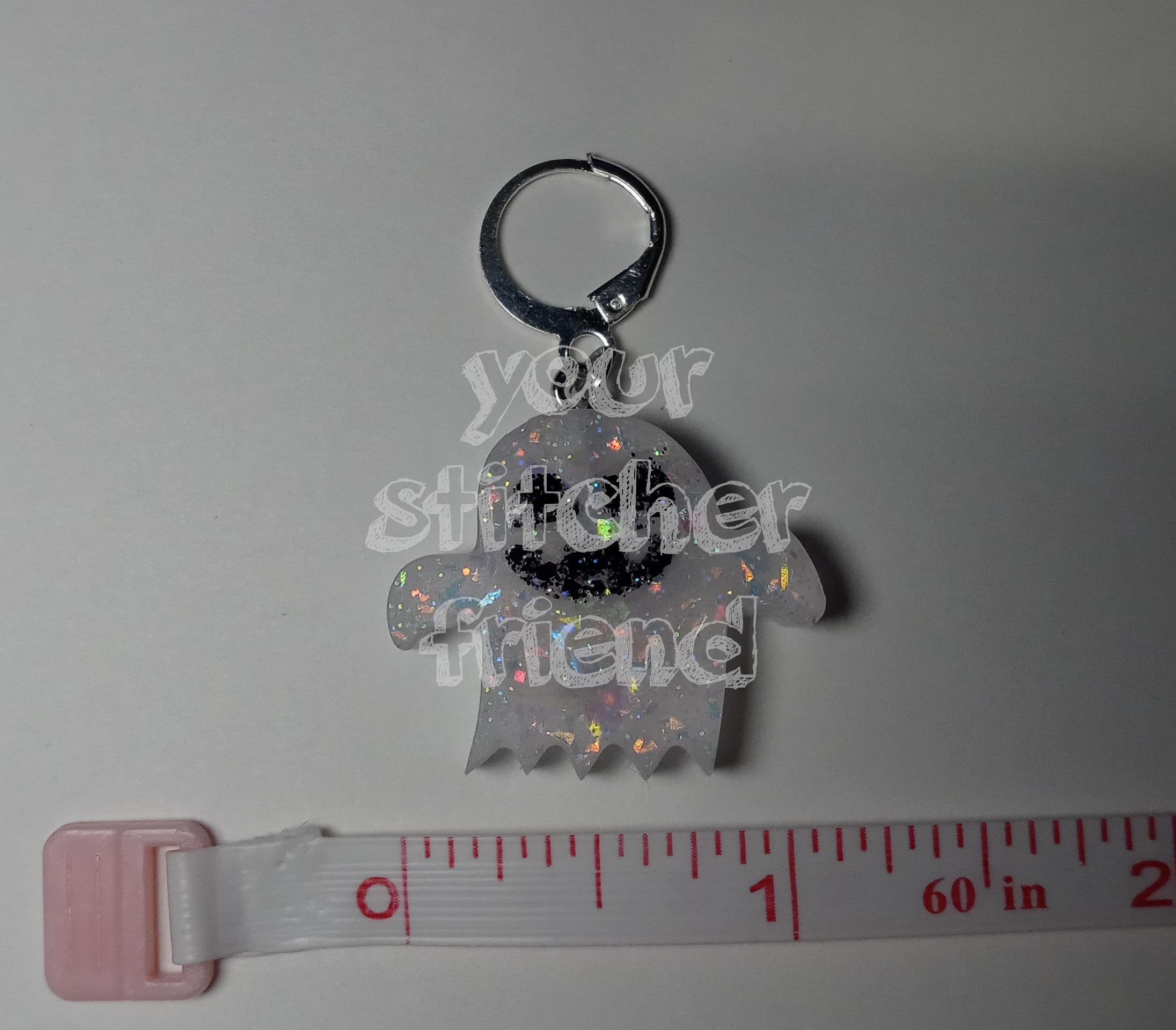 STITCH MARKERS Set of 6 Ghost Stitch Markers | Knitting Crochet Lock ...