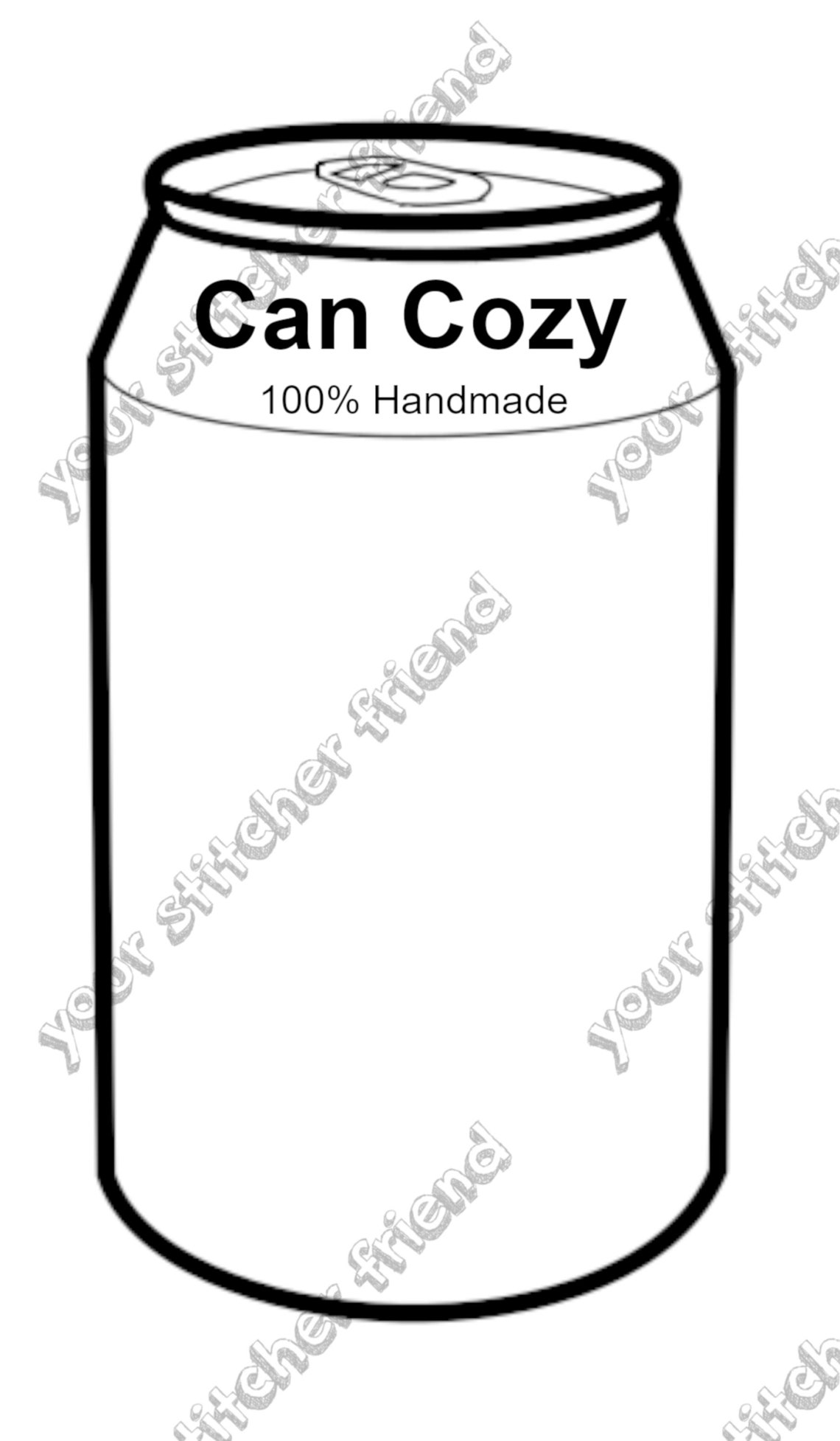 COMBO Soda Can Cozy Pattern and Printable Insert Downloadable Digital ...