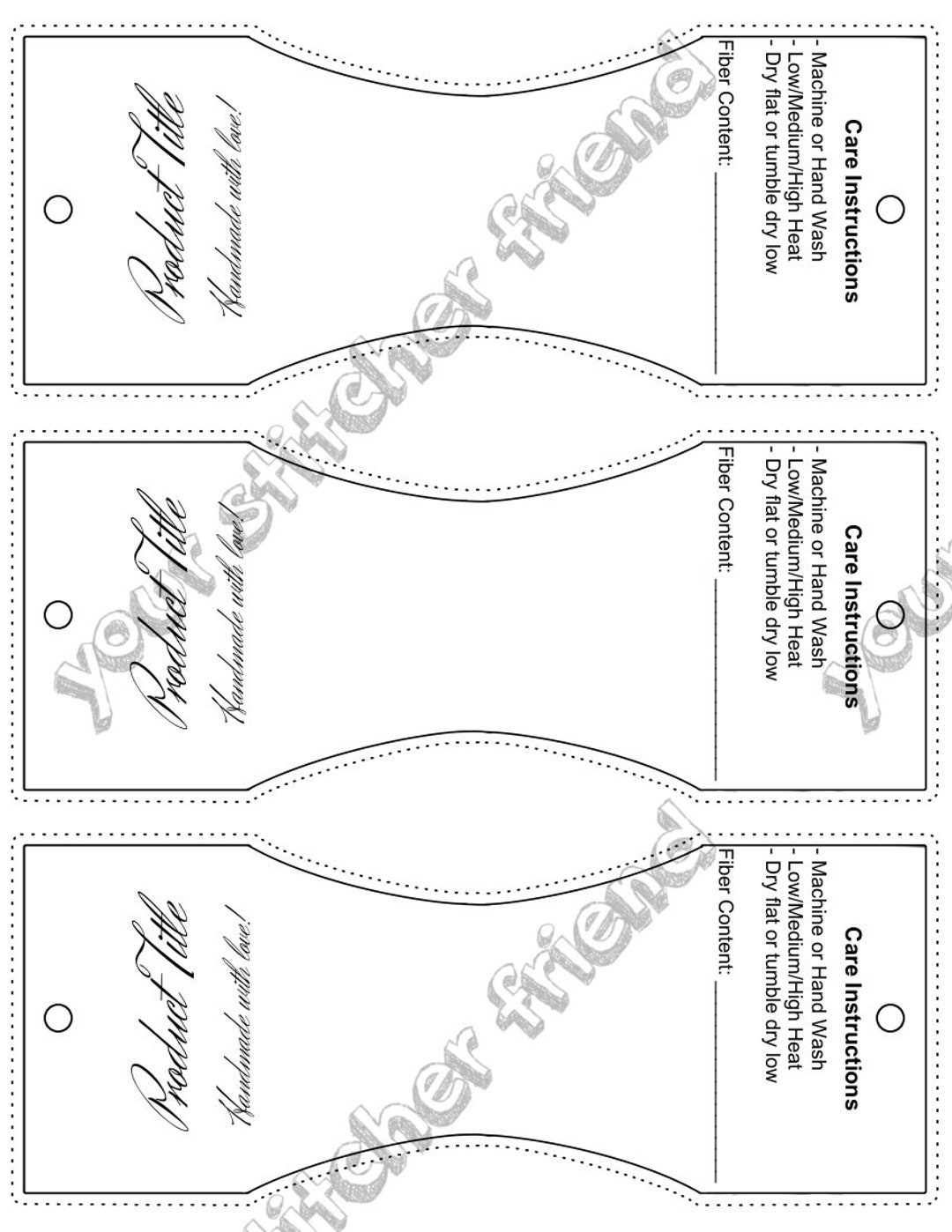 EDITABLE Product Display Label | Customizable Craft Fair Packaging ...