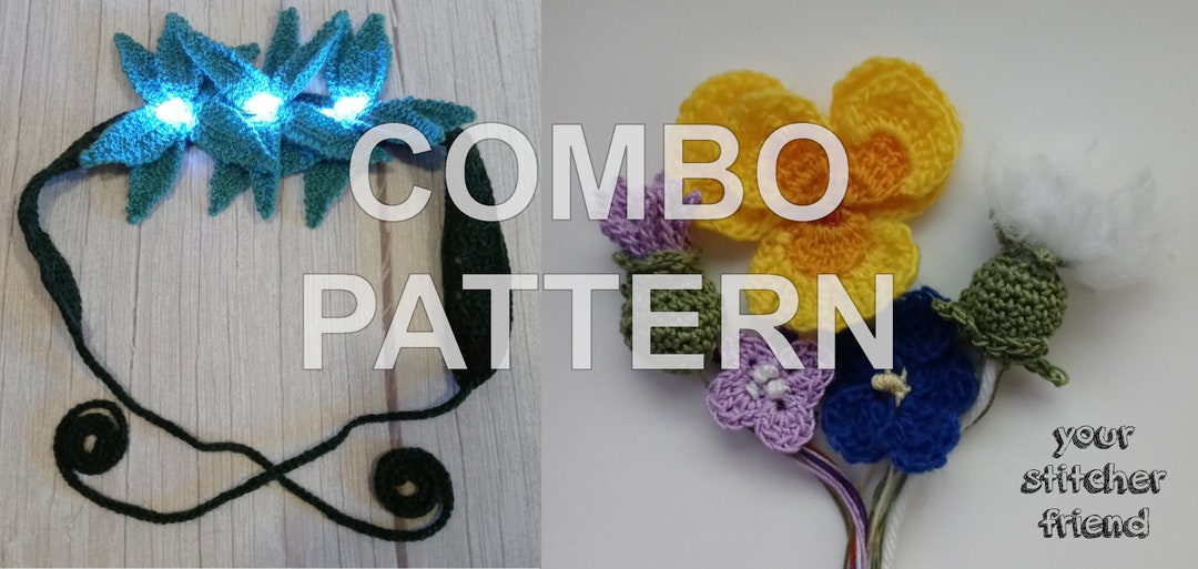 COMBO PATTERN Unofficial Elder Scrolls Inspired Nirnroot Flower Crown ...