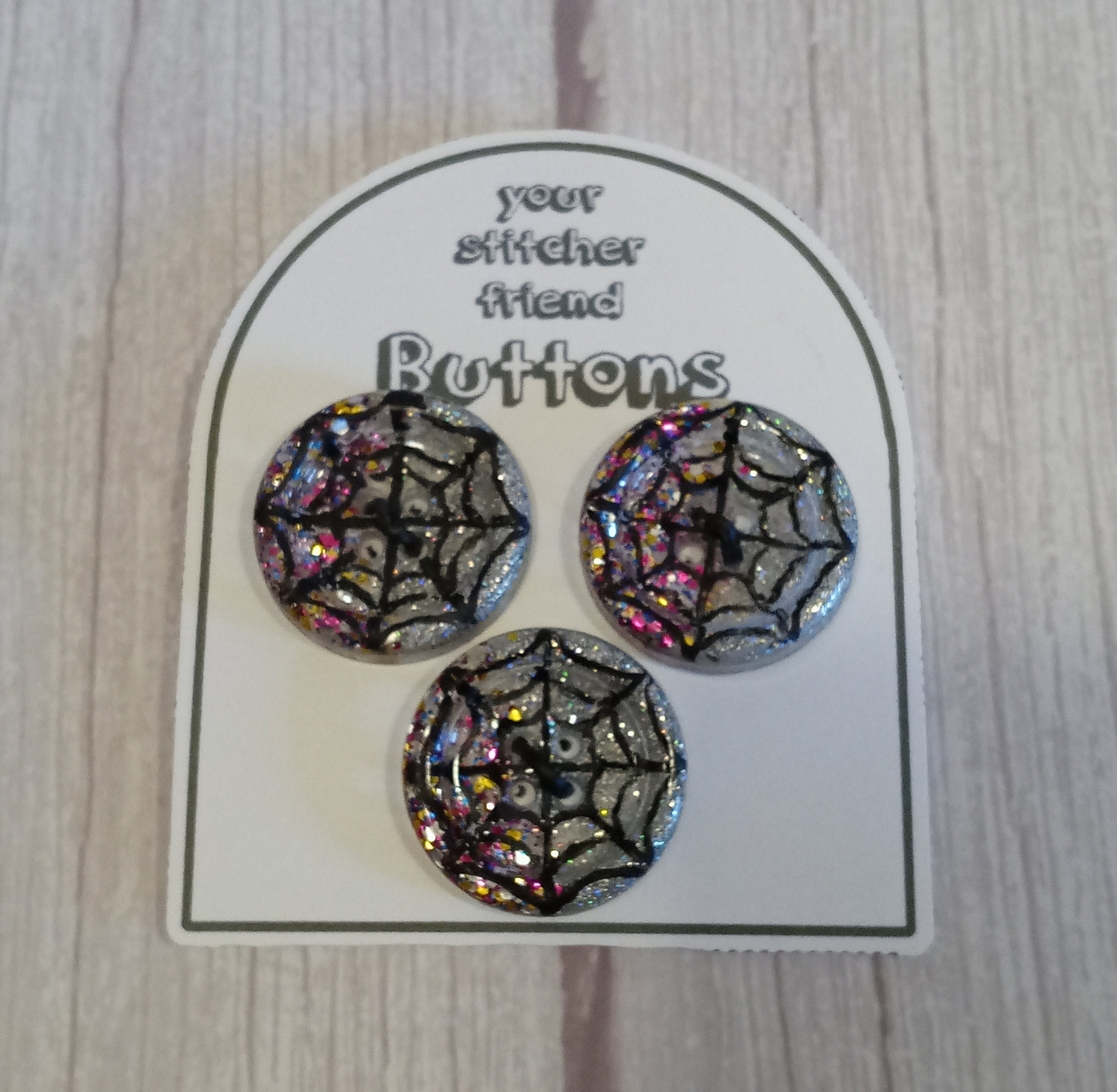 BUTTONS Wednesday and Enid Window Inspired Buttons | Resin Handmade ...