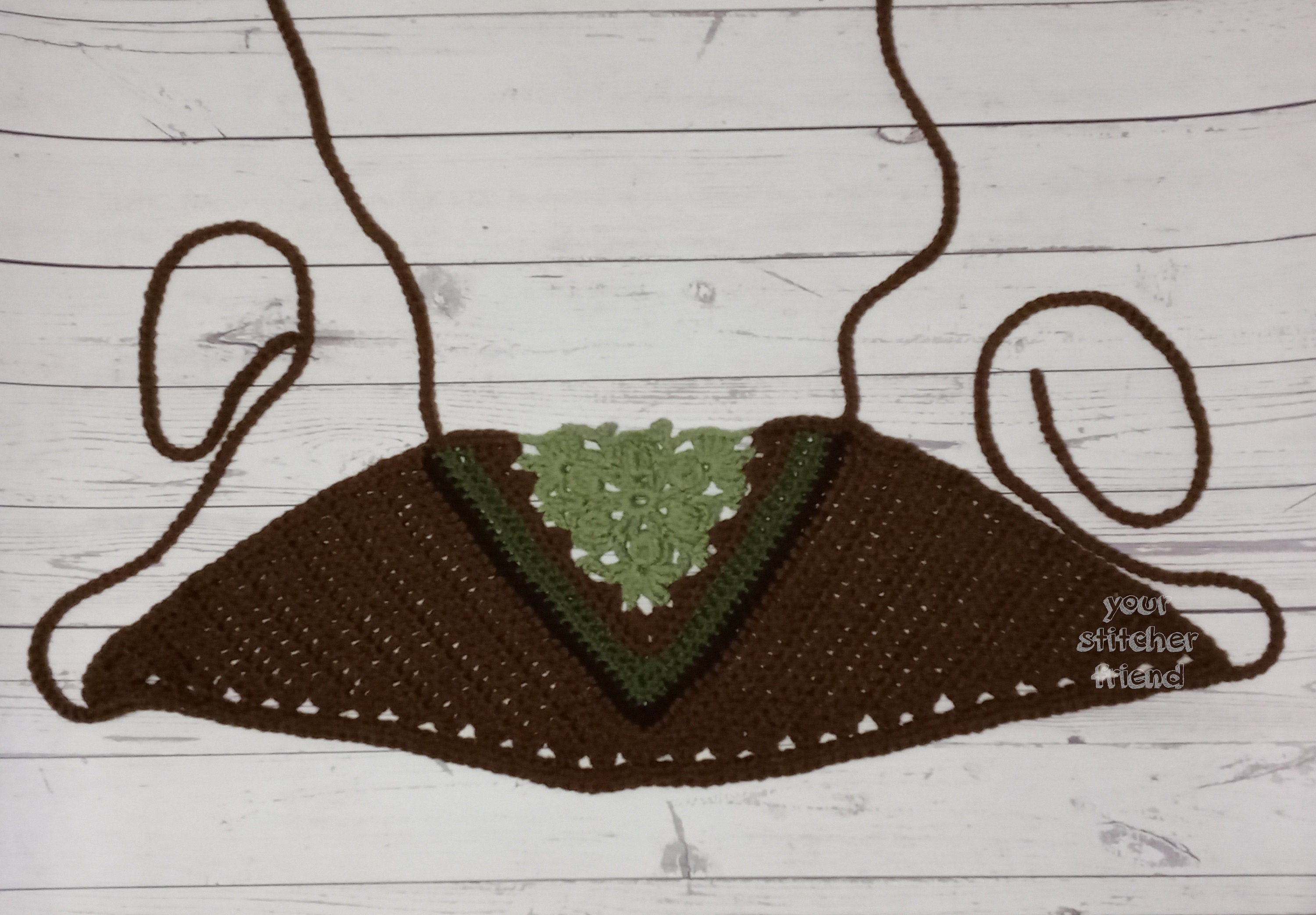 PATTERN Floral Triangle Motif Halter Top Crochet Pattern Picture ...