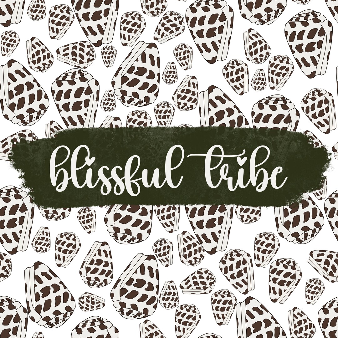 Cone Shell Pattern, Seamless Pattern, Summer Pattern, Shell Pattern ...