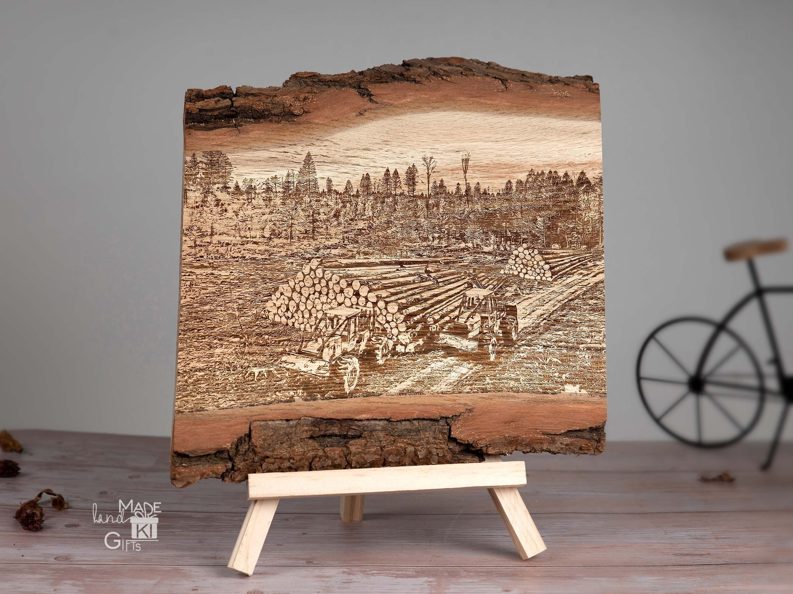 Custom Handmade Landscape Wood Burning,personalized City Landscape ...
