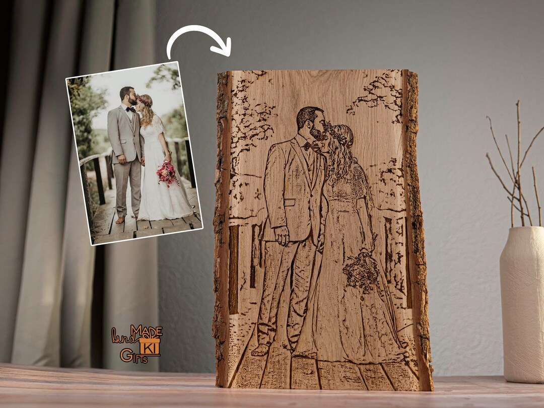 Custom Drawn&burned Photo Wood, Pyrography Art, Picture on Wood Wall ...
