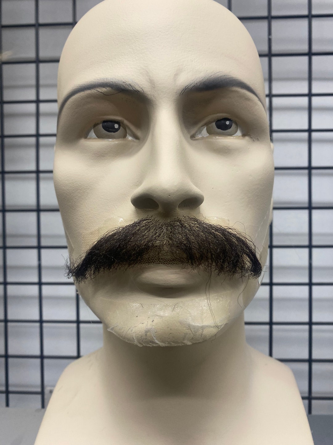 Realistic Fake Moustache Human Hair Full Hand Made - Etsy