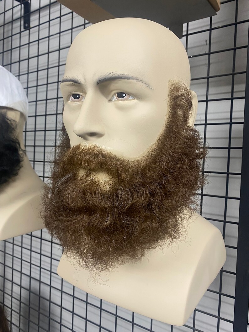 Realistic Fake Moustache and Beard Set. Full Hand Made for - Etsy