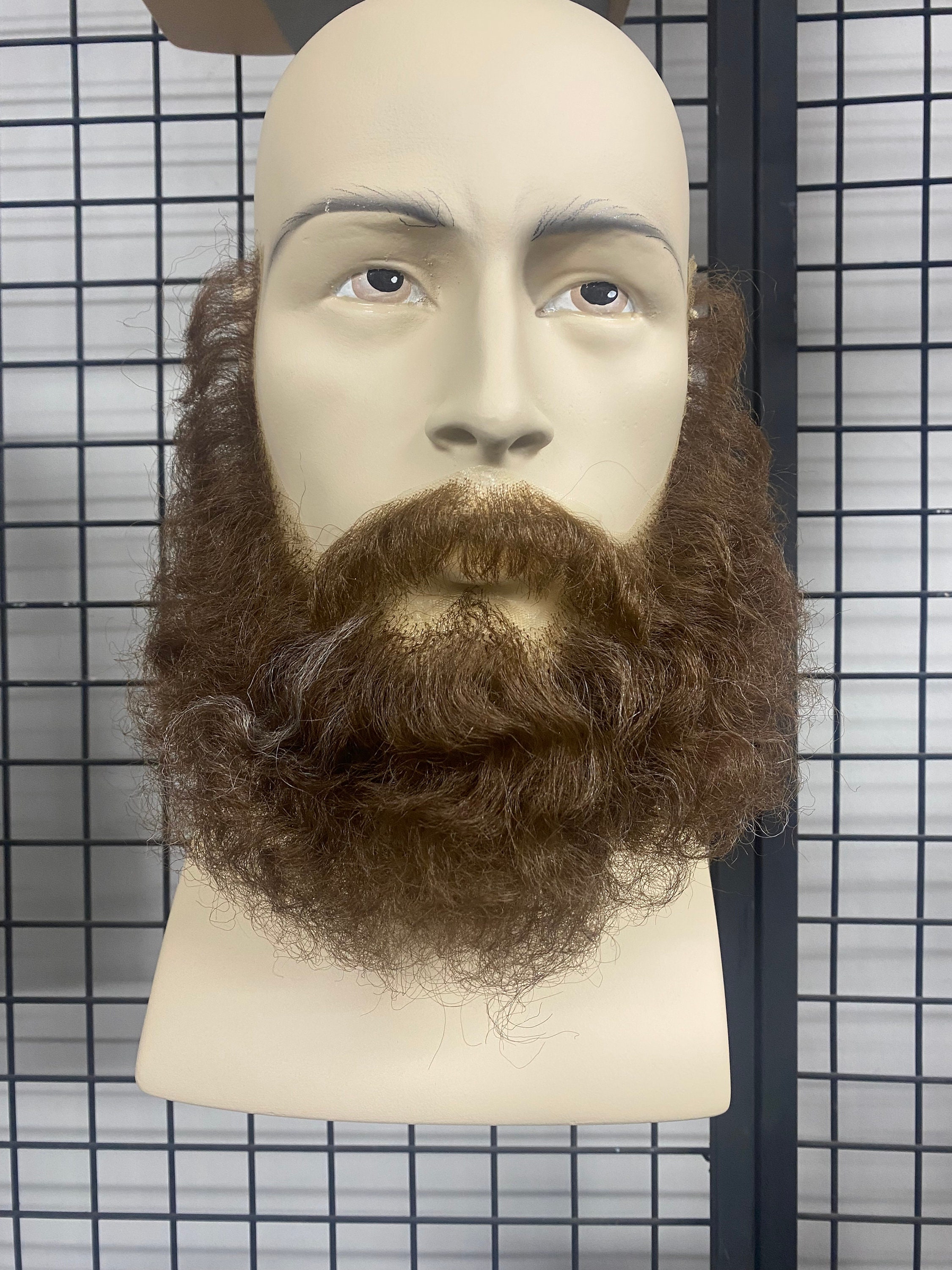 Realistic Fake Moustache and Beard Set. Full Hand Made for - Etsy