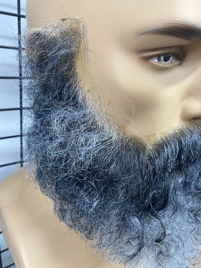 Realistic Fake Beard and Moustache Set. Human Hair Hand - Etsy