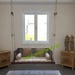 Reversible Swing Chair Ceiling Swing Wooden Ceiling Swing Indoor Swing ...