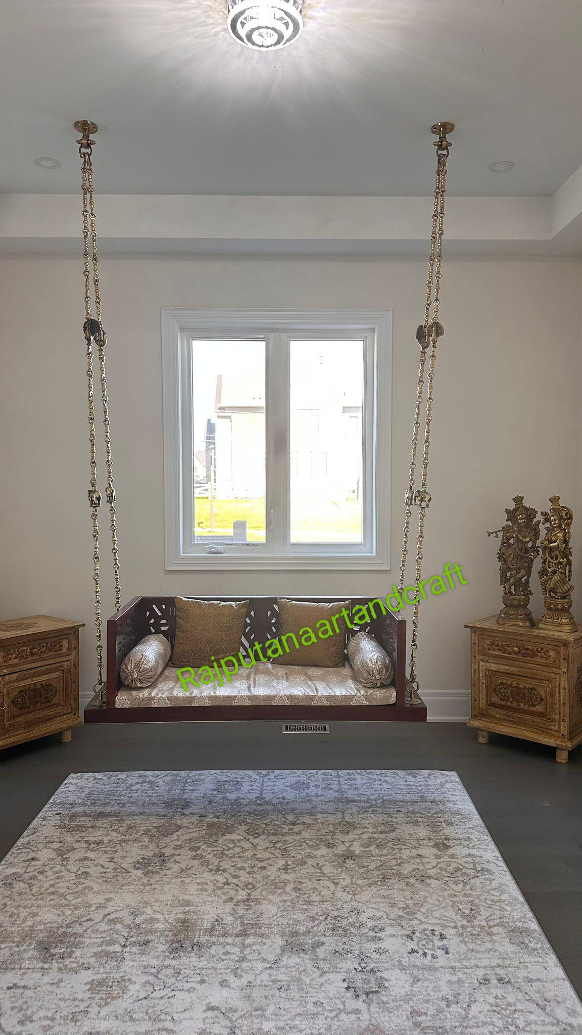 Reversible Swing Chair Ceiling Swing Wooden Ceiling Swing Indoor Swing ...